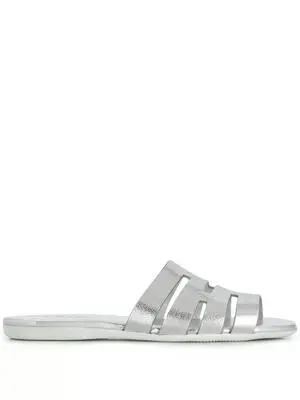Hogan Flat Metallic Sandals