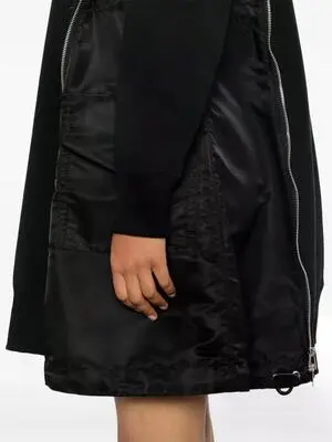 Sacai Sponge Mini Dress - Black