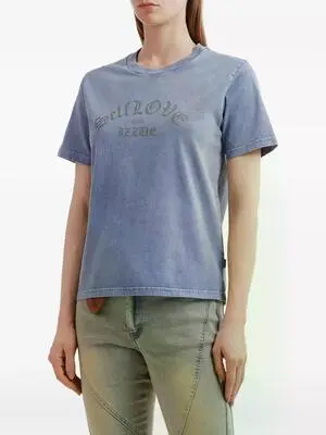 Izzue Crew-neck Graphic T-shirt - Blue