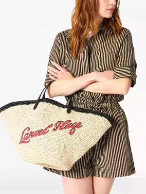 LANCEL Logo-embroidered Tote Bag
