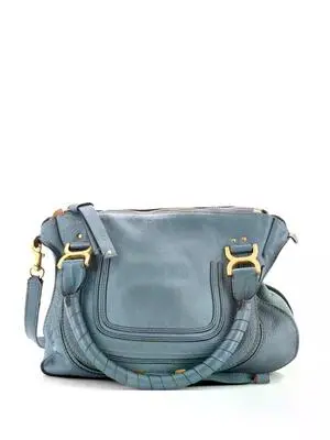 Chloé Marcie Leather Medium Satchel - Blue