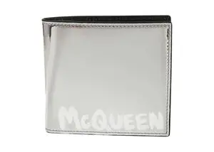 Alexander McQueen Graffiti Wallet - Silver