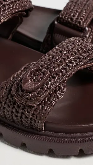 COACH Brynn Sandals - Maple Raffia