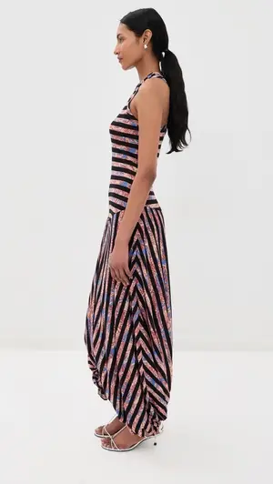 Proenza Schouler Sleeveless Printed Maxi Dress - Pink Multi