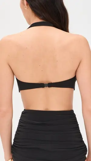 Norma Kamali Bill Bra Bikini Top - Black