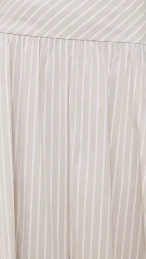 Theory A-line Stripe Midi Skirt