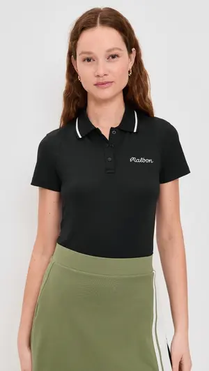 MALBON Paloma Polo With Embroidered Logo