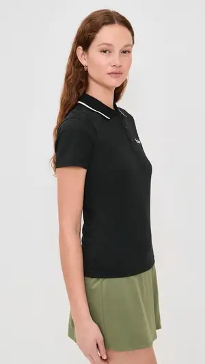 MALBON Paloma Polo With Embroidered Logo