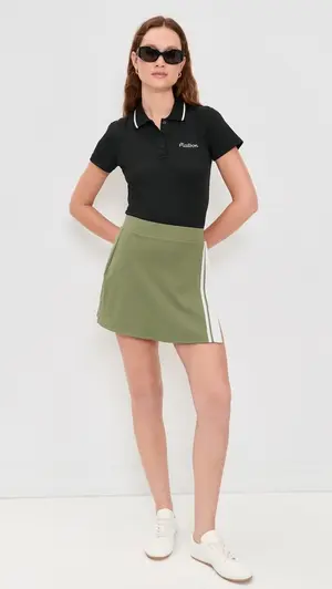 MALBON Paloma Polo With Embroidered Logo