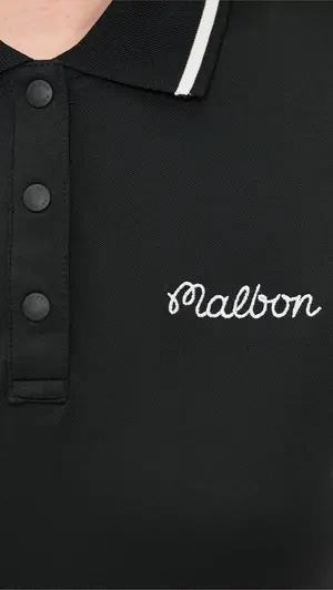 MALBON Paloma Polo With Embroidered Logo
