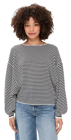 FRAME The Stripe Slouchy Sweater