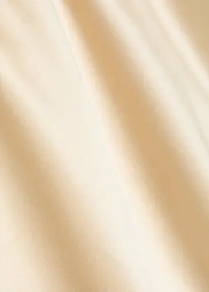 REFORMATION Silk V-neck Slip Top - Beige