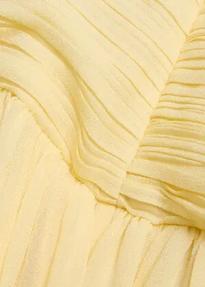 SELF-PORTRAIT Scarf-effect Ruched Chiffon Maxi Dress