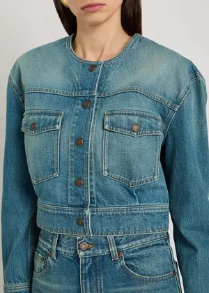 Chloé Cropped Denim Jacket