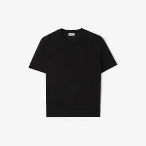 Burberry Check Panel Wool Silk Top - Black