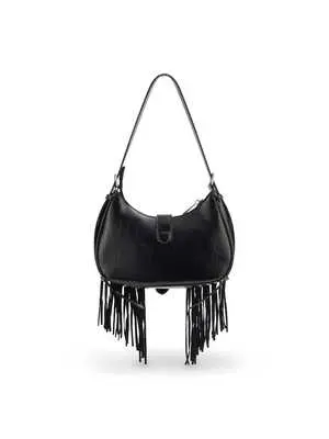OUTCAST Faux Leather Shoulder Bag With Fringe