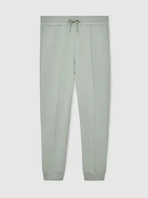 REISS Premier Stretch-jersey Tailored Joggers - Mint Green