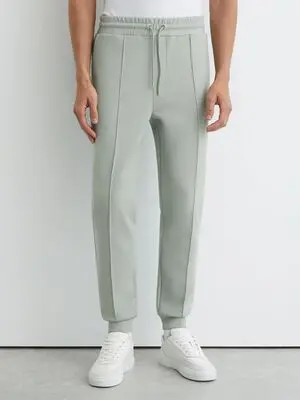 REISS Premier Stretch-jersey Tailored Joggers - Mint Green