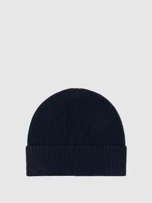 REISS Wool Rib-knit Beanie