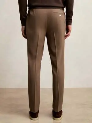 REISS Slim-fit Drawstring Trousers - Camel