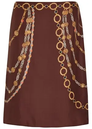 Versace Zip Up Skirts