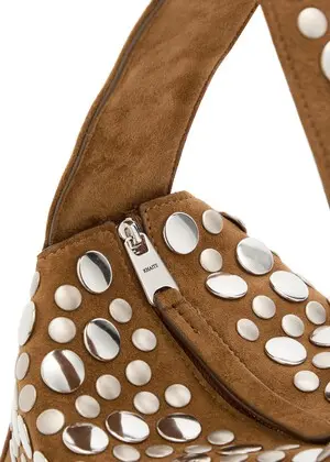 Khaite Elena Small Stud-embellished Top Handle Bag - Brown