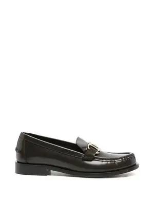 FERRAGAMO Gancini Loafers - Brown