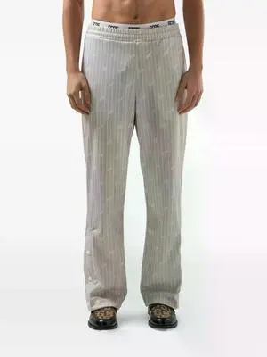 Gcds Pinstripe Logo-motif Track Pants