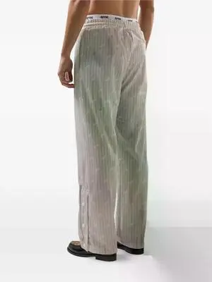 Gcds Pinstripe Logo-motif Track Pants