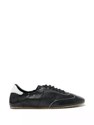 SCAROSSO Riley Leather Sneakers - Black