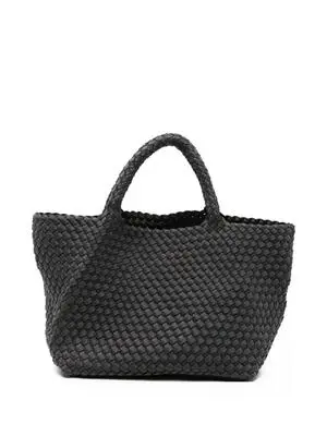 MARREA Medium Slate Whisper Woven Handle Tote Bag