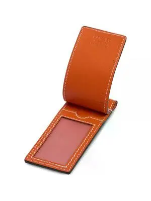 LANCEL Beach Geometric-pattern Leather Luggage Tag
