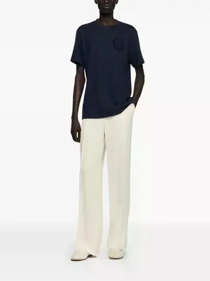 Sandro Cotton Crochet Flower T-shirt
