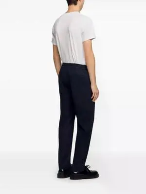 Sandro Elasticated Straight-leg Trousers - Blue