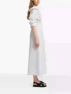 Marni Midi Shirt Dress In Organic Cotton Poplin