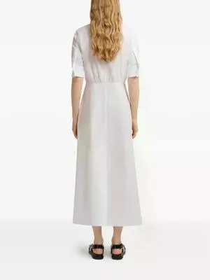 Marni Midi Shirt Dress In Organic Cotton Poplin