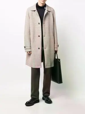BOSS X Russell Athletic Single-breasted Houndstooth Coat