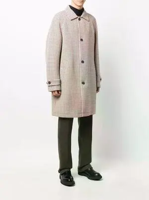 BOSS X Russell Athletic Single-breasted Houndstooth Coat