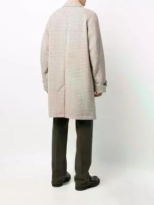 BOSS X Russell Athletic Single-breasted Houndstooth Coat