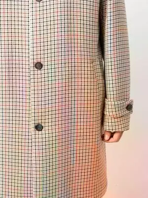 BOSS X Russell Athletic Single-breasted Houndstooth Coat
