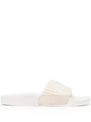 Senso Elly Ii Logo-embroidered Slides - Neutrals