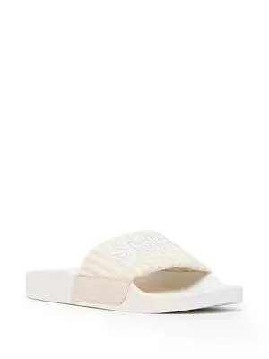 Senso Elly Ii Logo-embroidered Slides - Neutrals