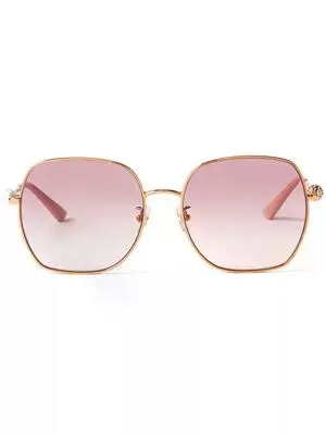 JIMMY CHOO Misha Oversized Sunglasses - Brown