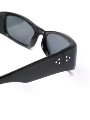 PORT TANGER Leila Rectangle-frame Sunglasses - Black
