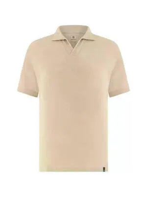 Boggi Milano Stretch Linen Jersey Polo Shirt