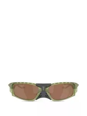 Oakley Plantaris Sq Tinted-lense Sunglasses - Green