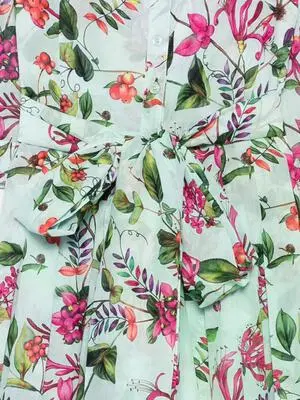 Samantha Sung Floral Print Maxi Dress - Blue