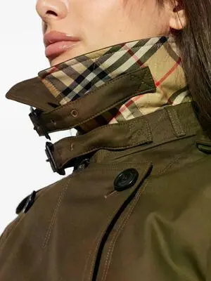 Burberry Buttoned Belted Jacket