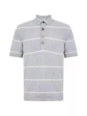 Eleventy Striped Polo Shirt