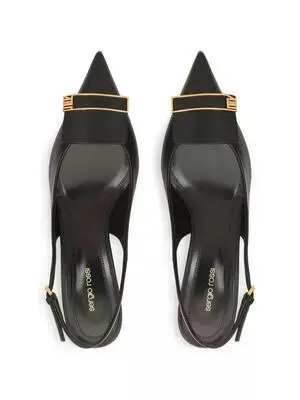 SERGIO ROSSI Evolv Leather Pumps - Black
